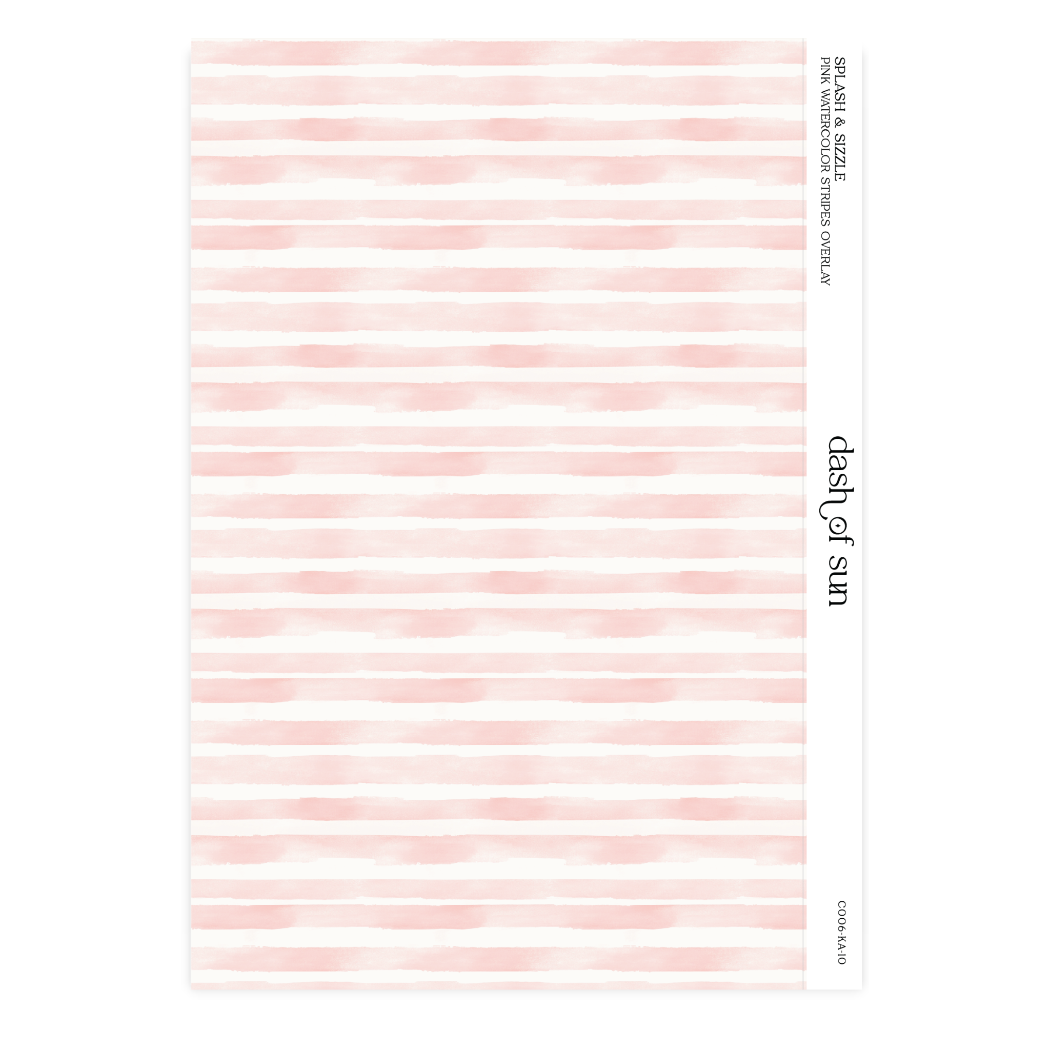 Splash & Sizzle | Pink Watercolor Stripes Overlay – Dash of Sun Designs
